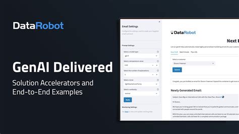 Generative Ai Solutions Delivered End To End Application Development Examples On Datarobot