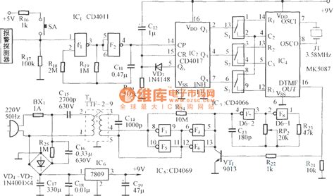 Dtmf Coding And Transmitting Circuit Diagram Automotive Circuit