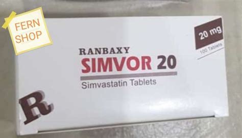 Ranbaxy Simvor 20 Isi 100 Tablets Obat Kolesterol Lazada Indonesia