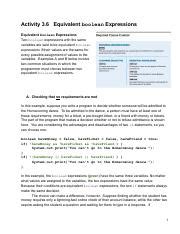 Understanding Equivalent Boolean Expressions In Programming Course Hero