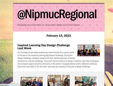 Nipmuc Newsletter February 13 2023 Nipmuc Regional High School Nipmuc Newsletter February 13 2023 Nipmuc Regional High School