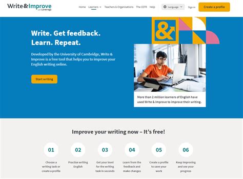 Write and Improve Website miễn phí từ Cambridge luyện viết tiếng Anh