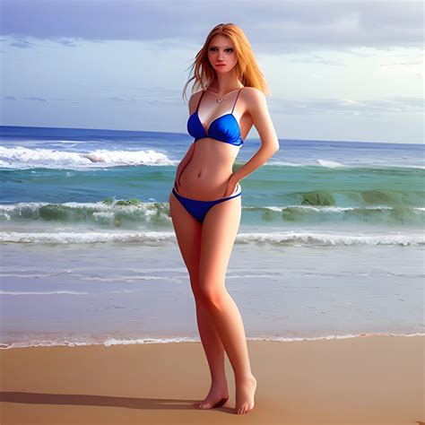 Beautiful Russian Woman On Beach Arthubai