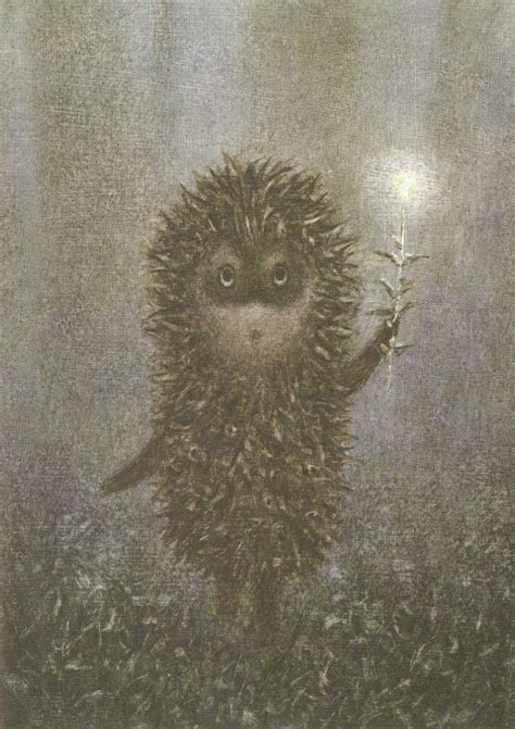 Create Meme Hedgehog In The Fog Illustration Hedgehog In The Fog