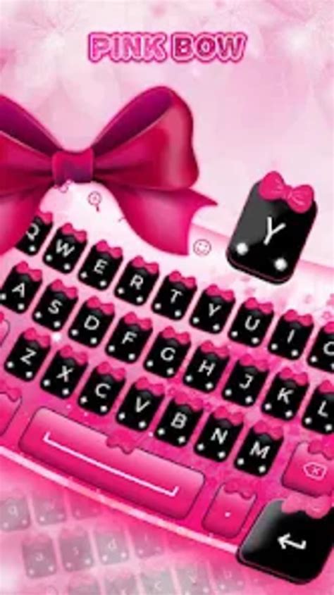 Android 용 Pink Bow Keyboard Theme 다운로드