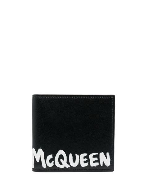 Graffiti Logo Print Bi Fold Wallet Editorialist