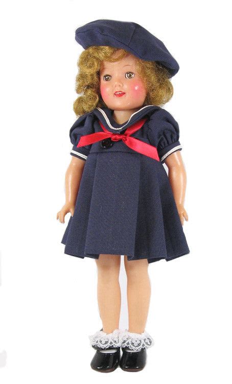 Vees Victorians Doll Clothes Shirley Temple Styled Sailor Doll Dress