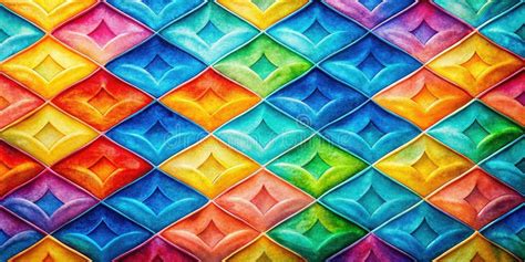 Abstract Wavy Rhombus Pattern Rubber Surface Geometric Design For