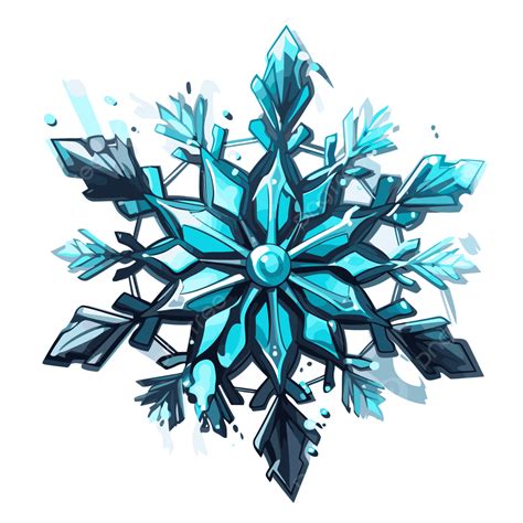 쉬운 눈송이 벡터 스티커 클립 아트 파란색 눈송이 흰색 배경 만화에 그리기 상표 클립 아트 Png 일러스트 및 벡터 에 대한 무료 다운로드 Pngtree