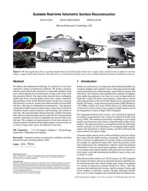 Pdf Scalable Real Time Volumetric Surface Reconstruction Dokumen Tips