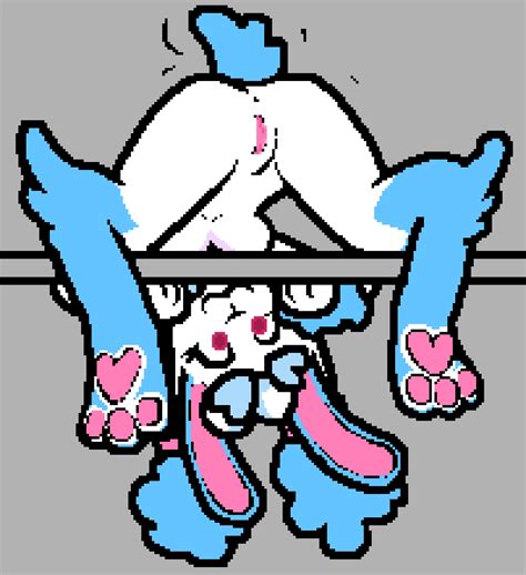 Rule 34 Anthro Ass Blue Body Blue Fur Bow Ribbon Breasts Eeveelution