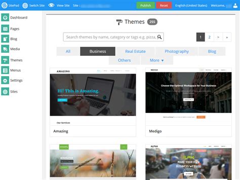 sitepad website builder extension for plesk