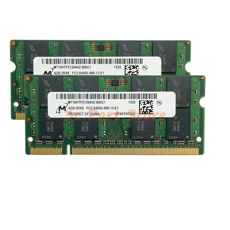 Used Ddr2 8gb 2x4gb Micron Pc2 6400s 800mhz 200pin 1 8v Sodimm Laptop