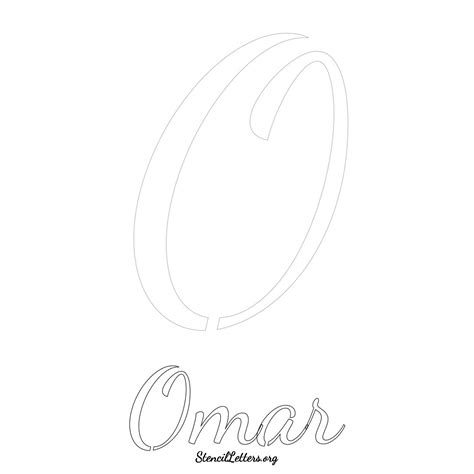 Omar Free Printable Name Stencils With 6 Unique Typography Styles And Lettering Bridges