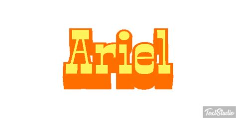 Ariel Name Animated  Logo Designs