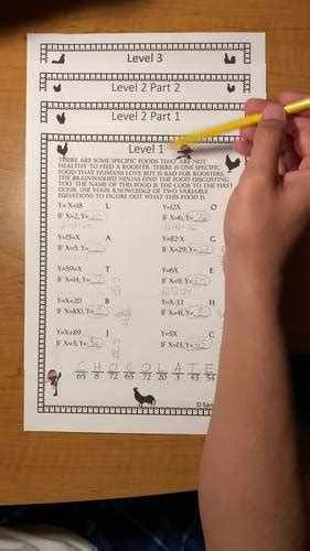 Two Variable Equation Escape Room Halloween 6th And 7th Grade Math Activity