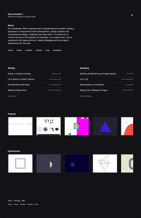 Varun Vachhar Website Design Lapa Ninja