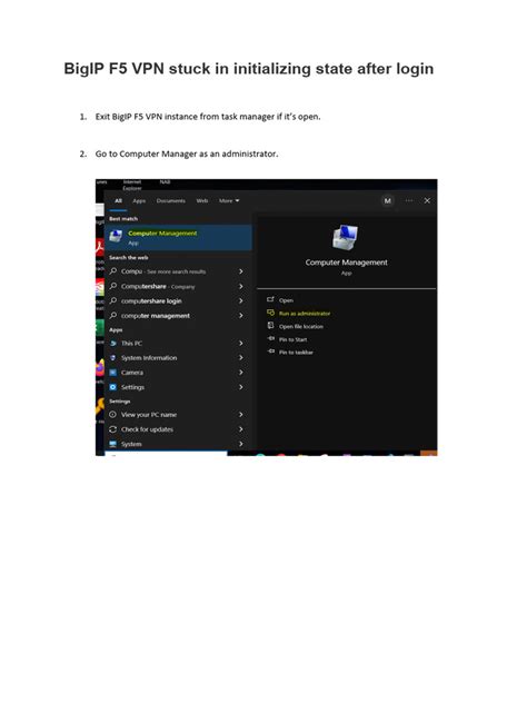 Bigip F5 Vpn Stuck In Initializing State After Login Pdf