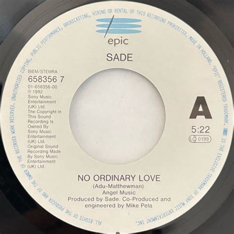 Sade｜no Ordinary Love 7｜レコード通販｜vivrantdiscstore