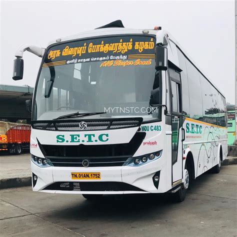 Mysore To Chennai SETC Bus Timings AC Sleeper AS My TNSTC Blog