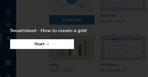 Smartsheet How To Create A Grid