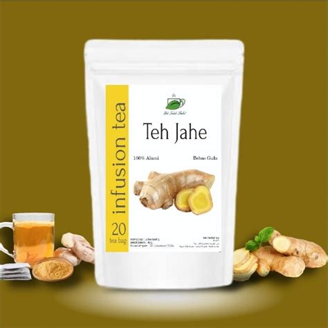 Jual Teh Jahe Ginger Root Tea 100 Organik 20 Tea Bag Shopee