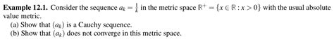 solved example 12 1 consider the sequence ak 1 in the