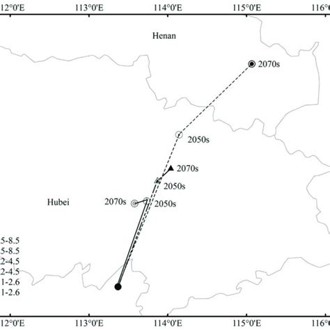 Highly Suitable Area Centroid Distributional Shifts During Climate