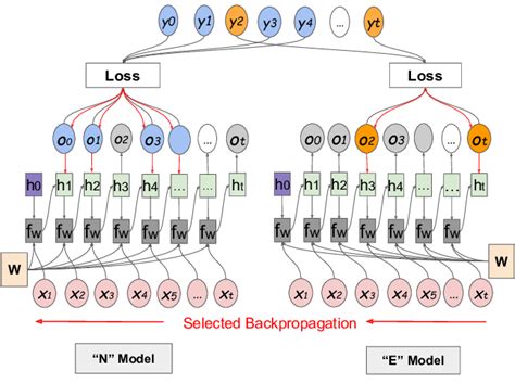 Computational Graph For The N And E Models Blue And Orange Inputs