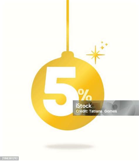 5 할인 메리 크리스마스 휴일 판매 태그 비즈니스 별 프로모션 장식 축하 판매 할인 황금 원 스티커 빛 파티 행복 하루 아이콘 세트 벡터 Publicity Event에 대한