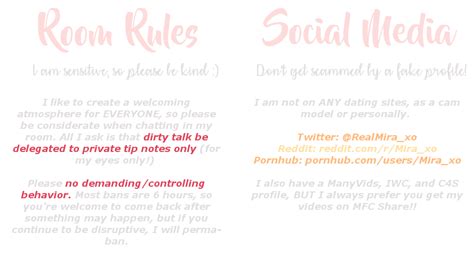 Mira Xo S Homepage On Myfreecams Com