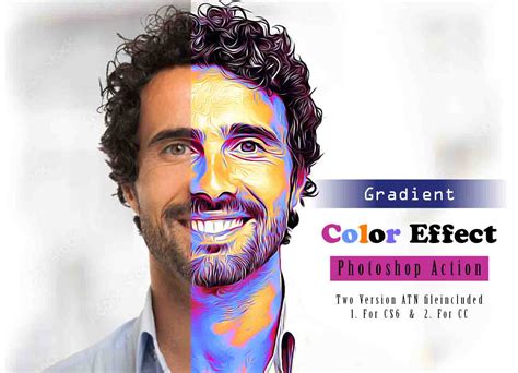 Gradient Color Effect Ps Action Actions ~ Creative Market