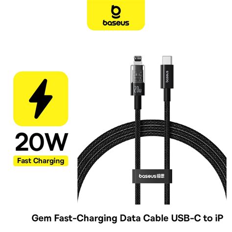 Jual Baseus Kabel Data Gem 20w Usb C To Lighting Fast Charging Khusus