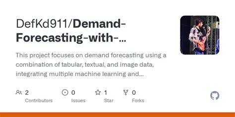 Github Defkd911demand Forecasting With Tabular Textual Image Data This Project Focuses On