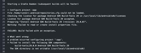 Unable To Install Android Sdk Build Tools Without Sudo · Issue 119