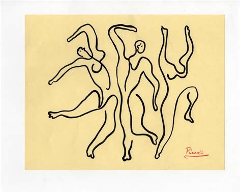 Pablo Picasso Ink Drawing 2002115046