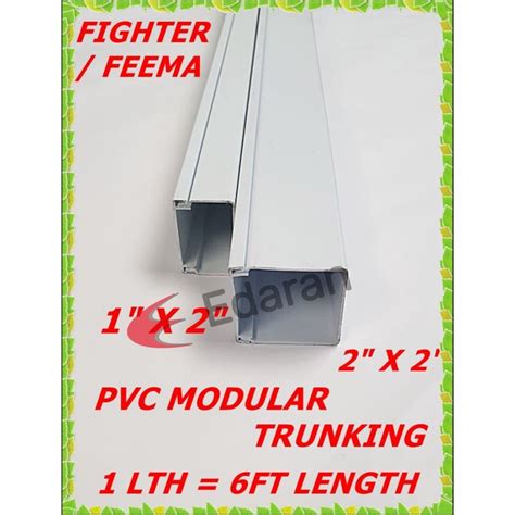 Feema Fighter Mega Upvc Modular Trunking 1 X 2 25mm X 50mm And 2 X 2 50mm X 50mm