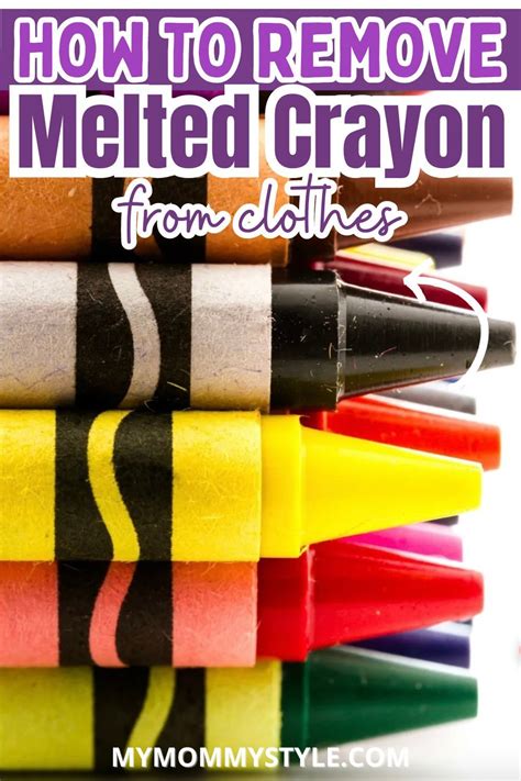 How To Remove Melted Crayon From Clothes In 2025 Melting Crayons