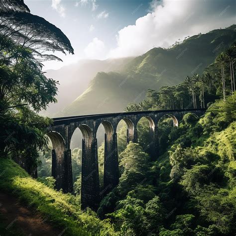 Premium Photo Architectural Marvel Demodara Nine Arch Bridge Ella Sri
