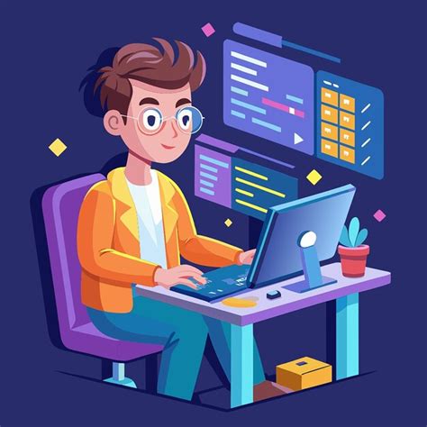 21000 Computer Programmer Character Pictures