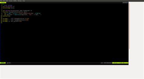 Changing Font Size Leaves White Bars In Gvim Vi And Vim Stack Exchange