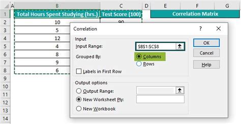 Correlation Matrix In Excel Example Calculation How To Create
