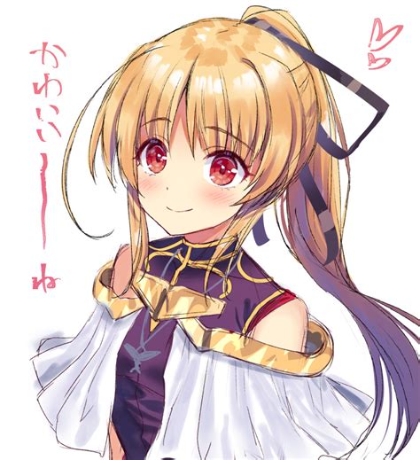 Safebooru 1girl Bangs Bare Shoulders Black Ribbon Blonde Hair Blush