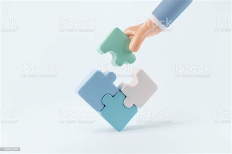 비즈니스 개념 직소 퍼즐을 연결하는 사람들의 손 팀워크 협력 파트너십의 상징 3차원 형태에 대한 스톡 사진 및 기타 이미지 3차원 형태 지그소 퍼즐 건축하기 Istock