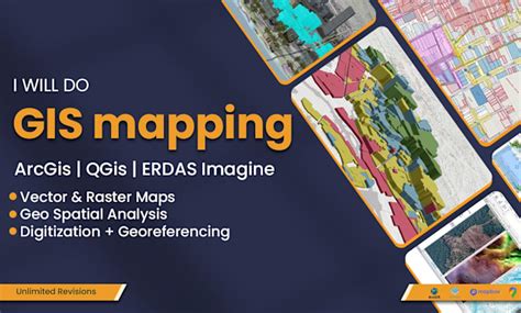 Do Gis Mapping Using Arcgis Qgis And Erdas Imagine Software By Zd