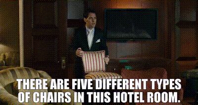 Yarn There Are Five Different Types Of Chairs In This Hotel Room