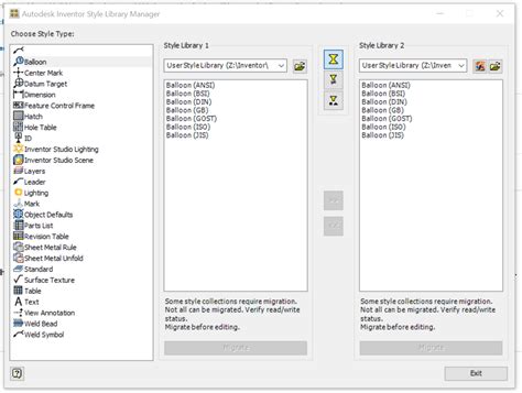 Inventor 2023 Style Library Manager Issues Autodesk Community