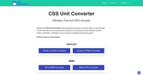 Css Unit Converter Simple Pixel Converter For Design And Print