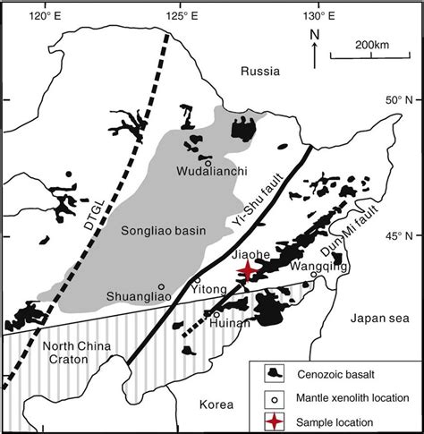 A Sketch Map Showing The Simplified Tectonic Framework Of Northeastern