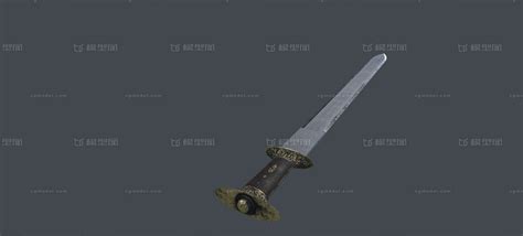 次世代pbr剑模型 冷兵器模型库 Maya Ma Mb 模型下载 Cg模型网